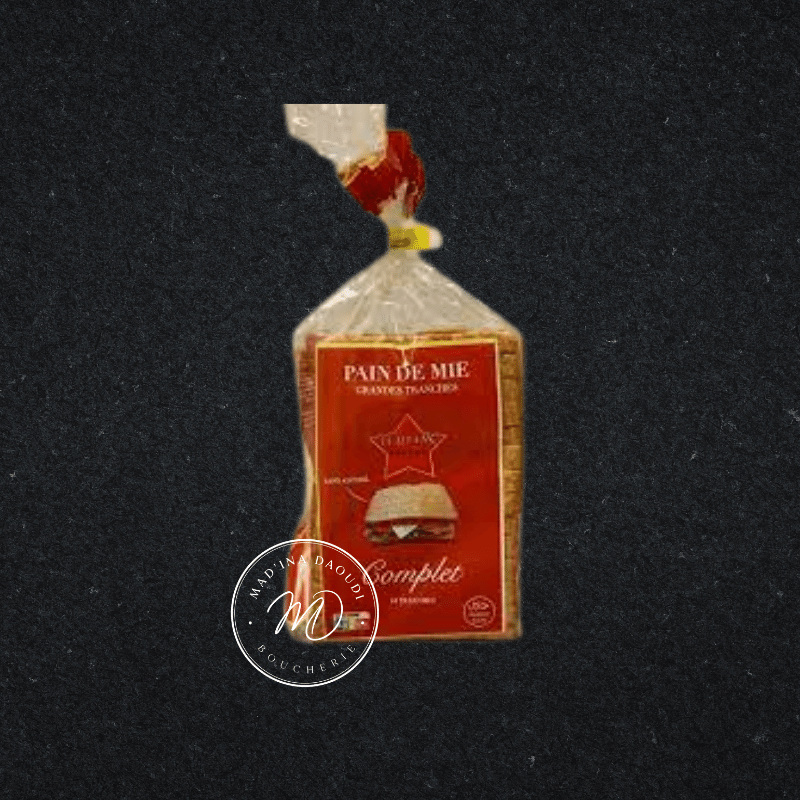 Mad'or Pain de Mie Complet 550g - Boucherie Madina Daoudi